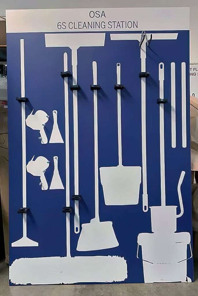 Manufacturing 5S Cleaning Housekeeping Station Shadow Boards